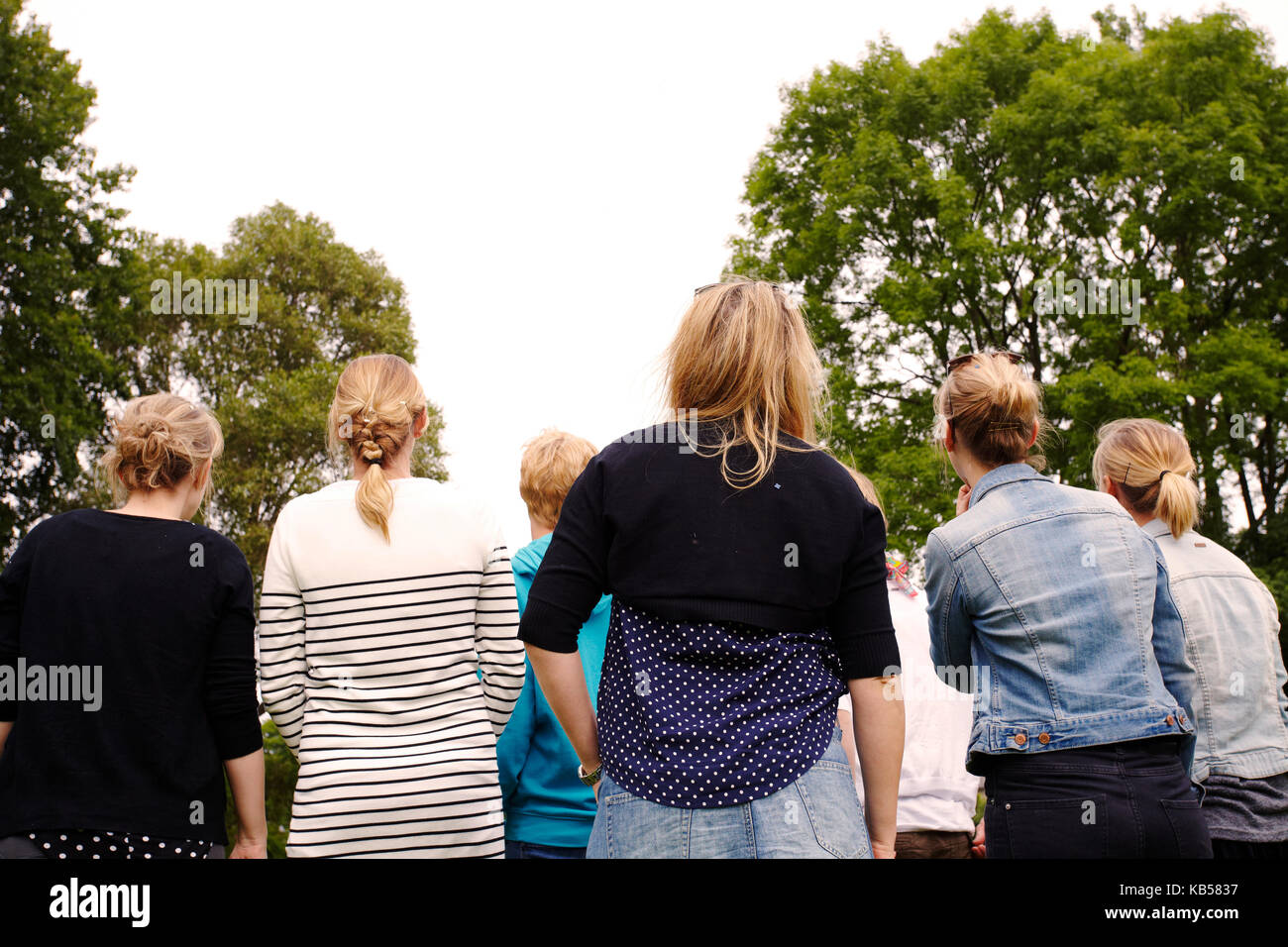 Girlfriends at a bachelorette party, back view Stock Photo - Alamy
