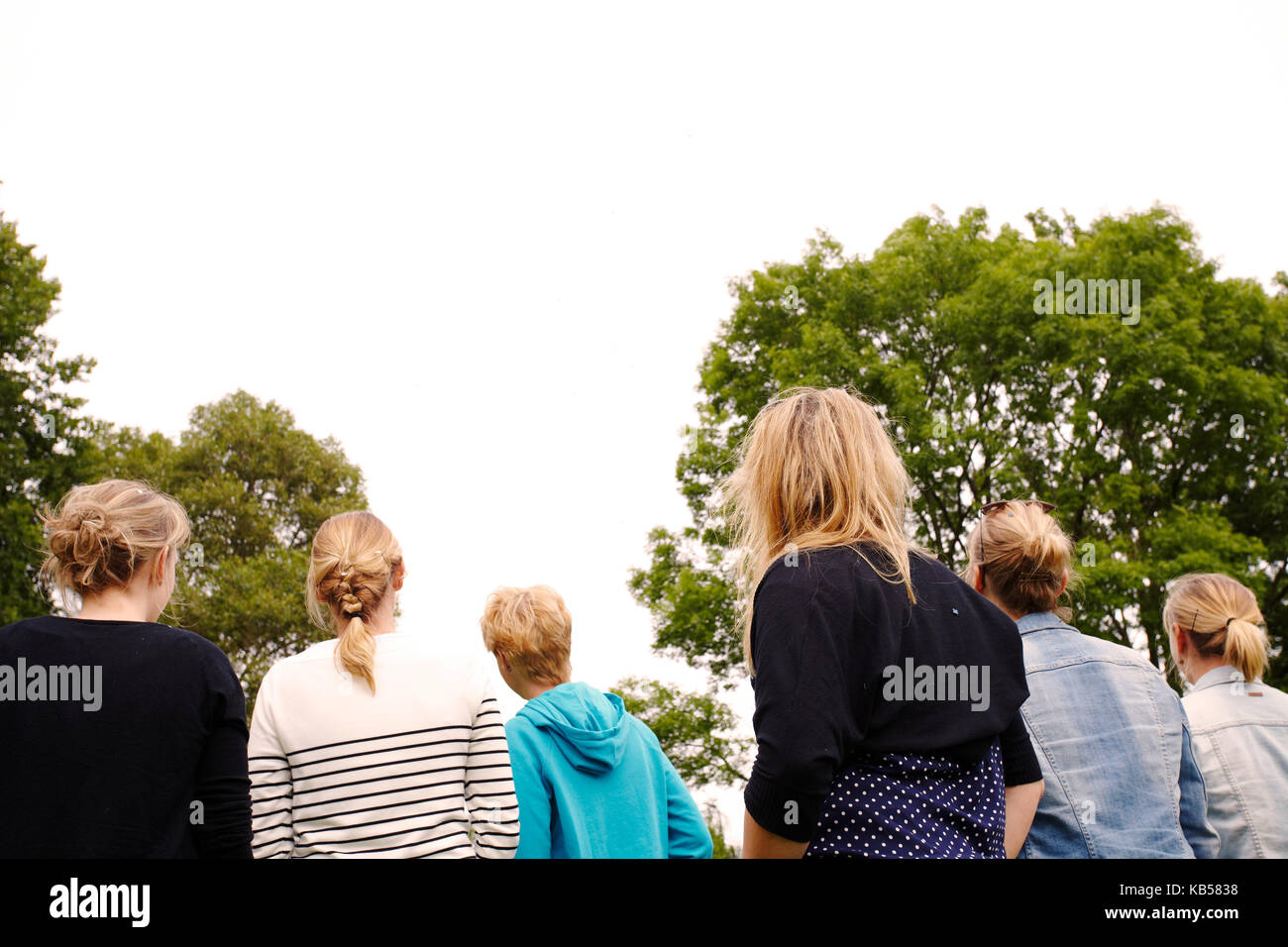 Girlfriends at a bachelorette party, back view Stock Photo - Alamy