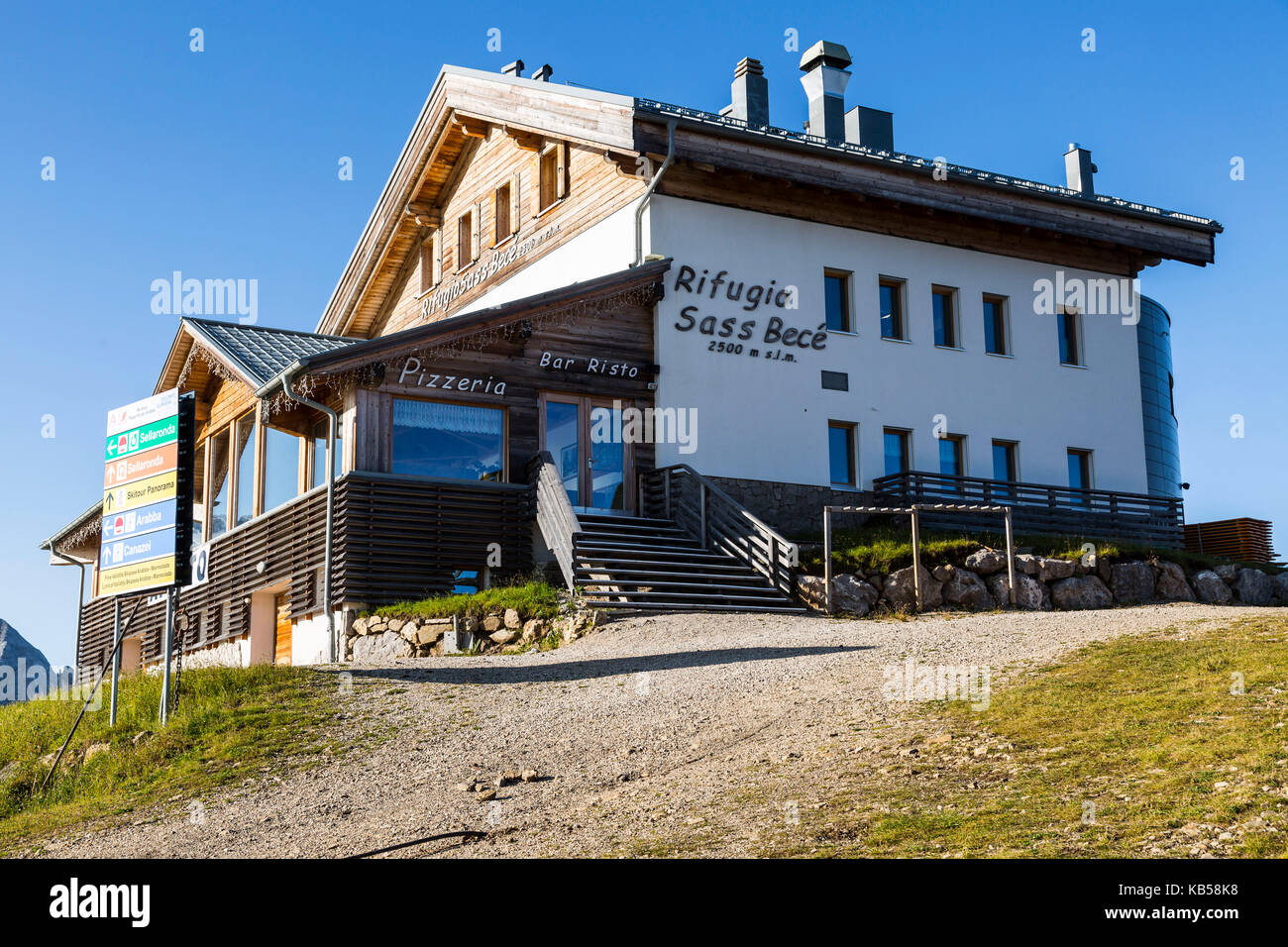 Europe, Italy, Alps, Dolomites, Mountains, Trento, Rifugio Sass Becè ...
