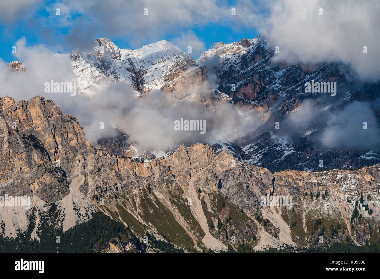 Europe, Italy, Alps, Dolomites, Mountains, Veneto, Belluno, Cortina d ...