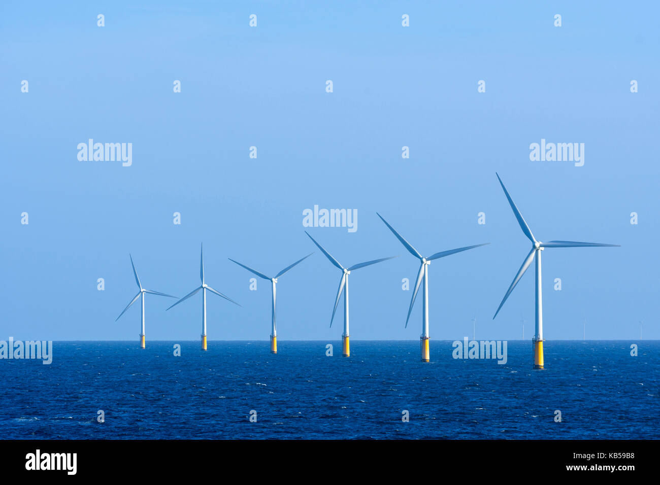 Offshore wind farm, IJmuiden, North Sea, Netherlands Stock Photo - Alamy