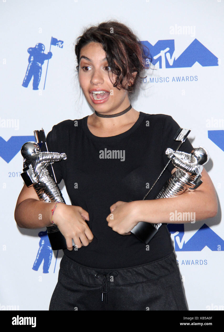 MTV Video Music Awards (VMA) 2017 Press Room held at the Forum in ...