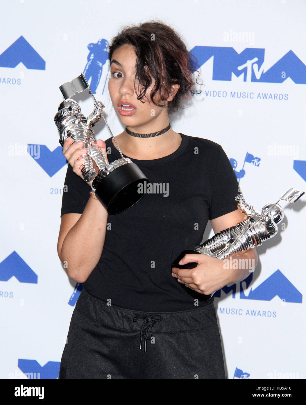 MTV Video Music Awards (VMA) 2017 Press Room held at the Forum in ...