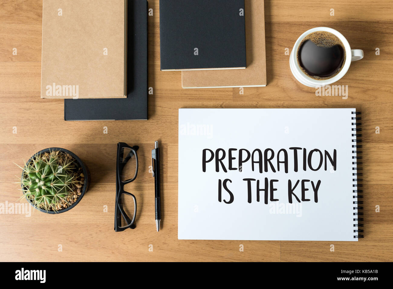 BE PREPARED and PREPARATION IS THE KEY plan perform Business concept ...