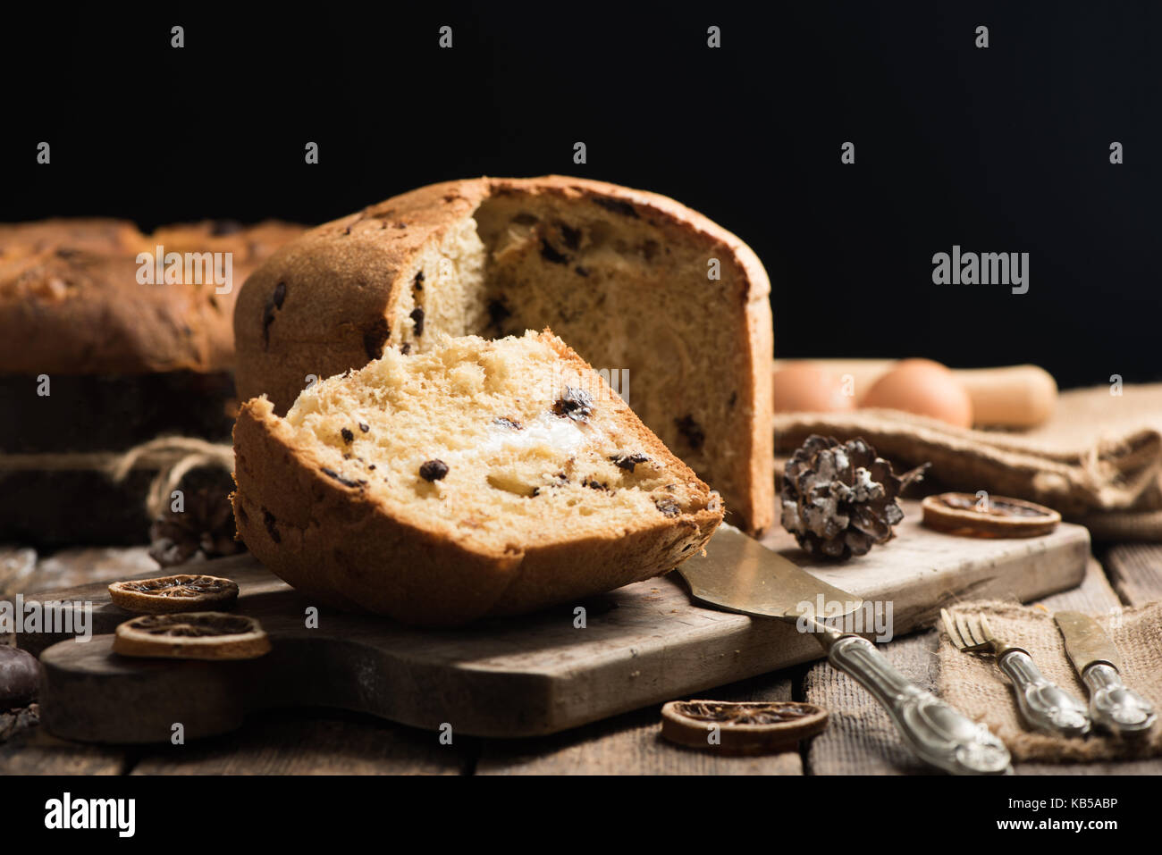 Panettone. Italian christmas cake Stock Photo - Alamy