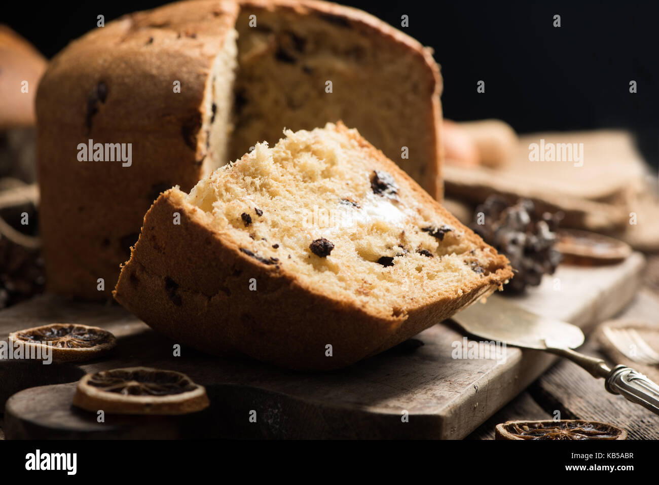 Panettone. Italian christmas cake Stock Photo - Alamy