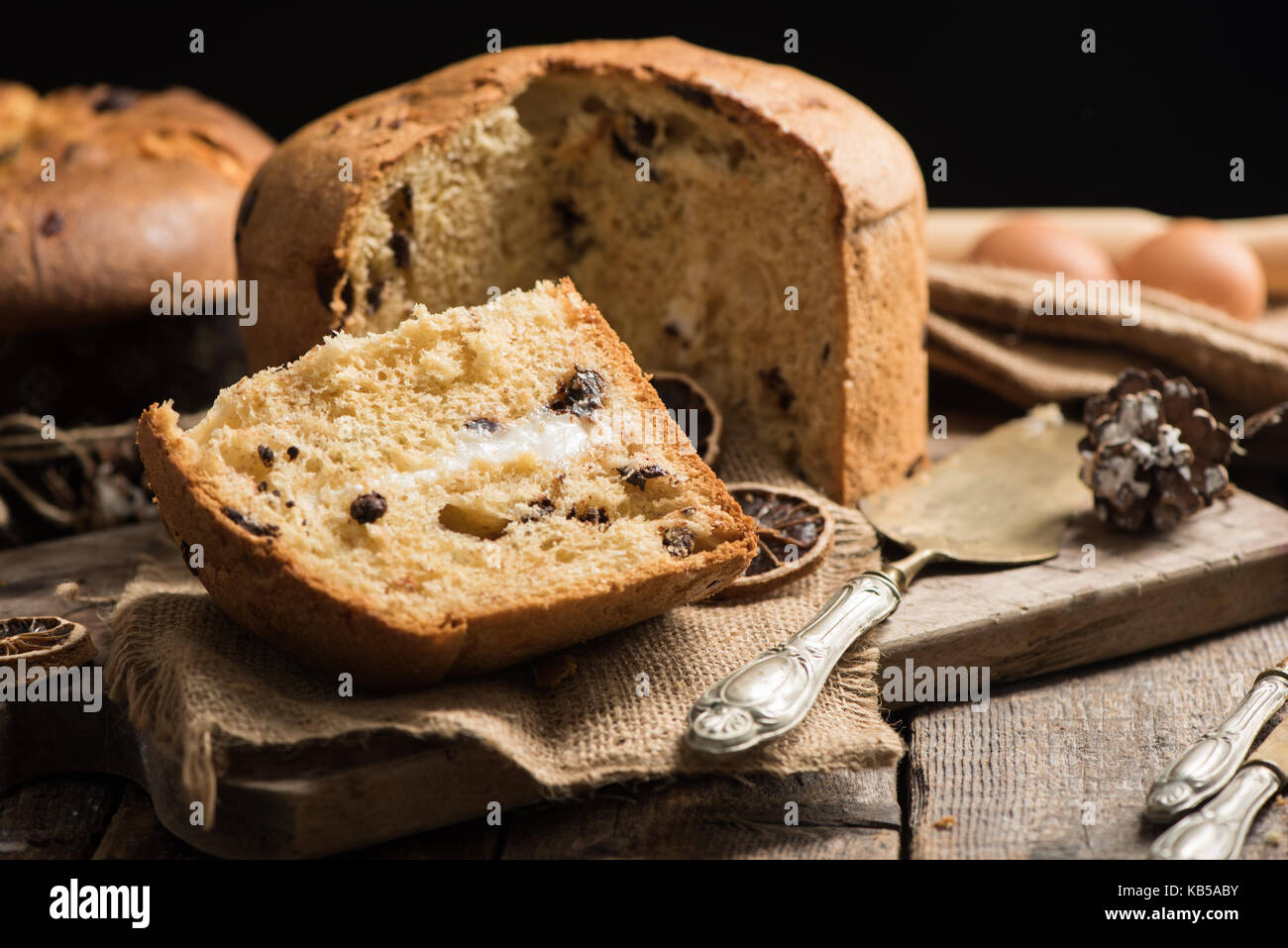 Panettone. Italian christmas cake Stock Photo - Alamy