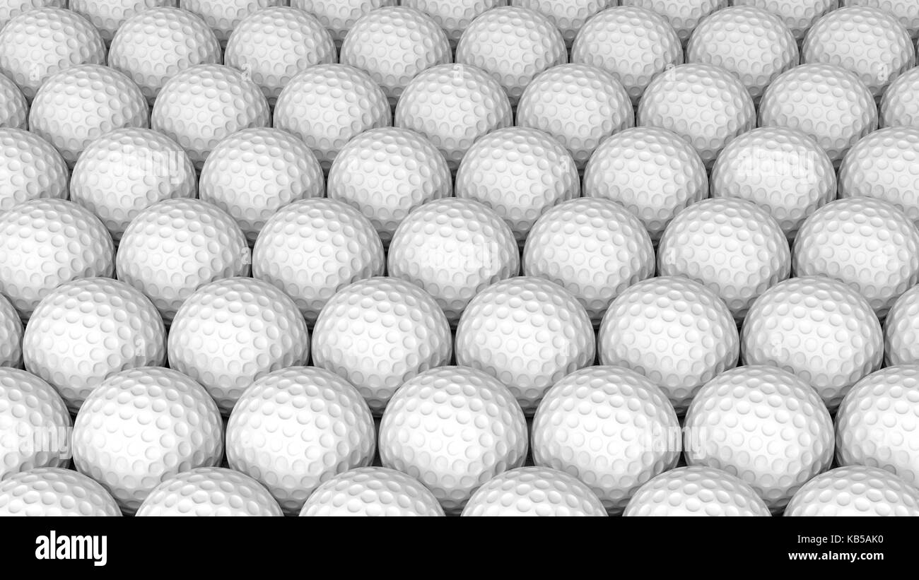 Golf balls abstract background Stock Photo - Alamy