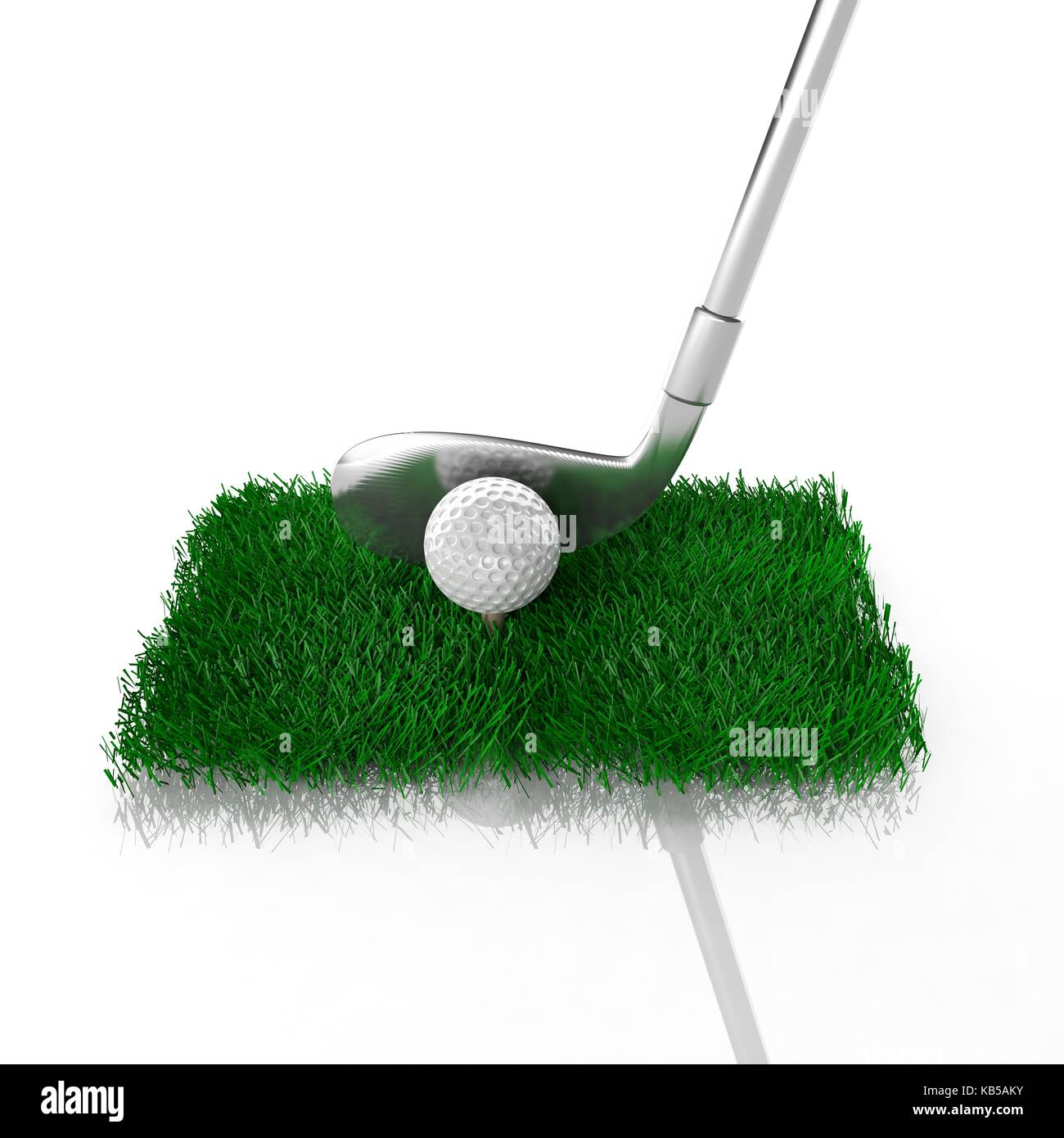 Golf flag on grass Cut Out Stock Images & Pictures - Alamy