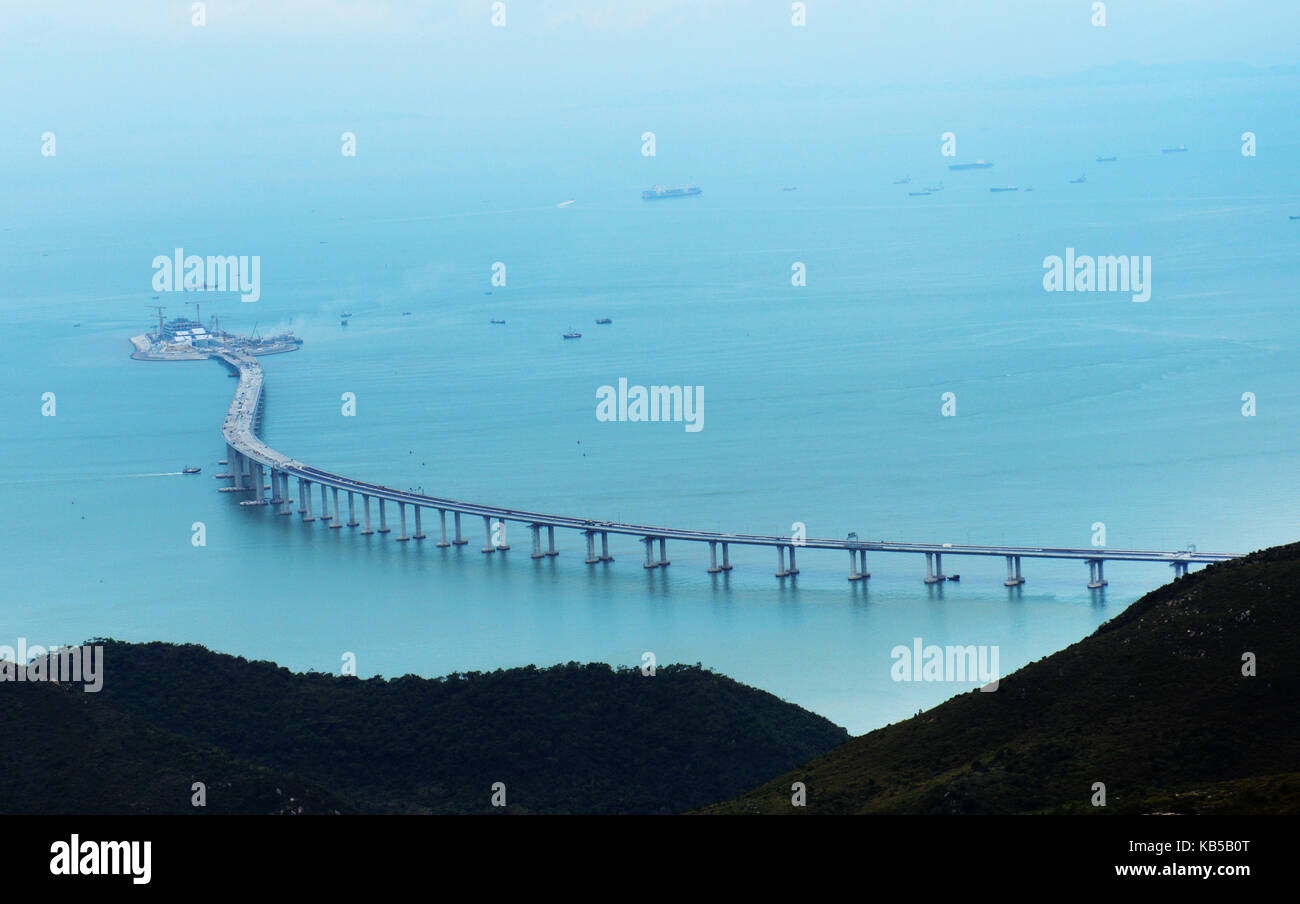 Hong Kong Zhuhai Macau Bridge Aerial High Resolution Stock Photography ...