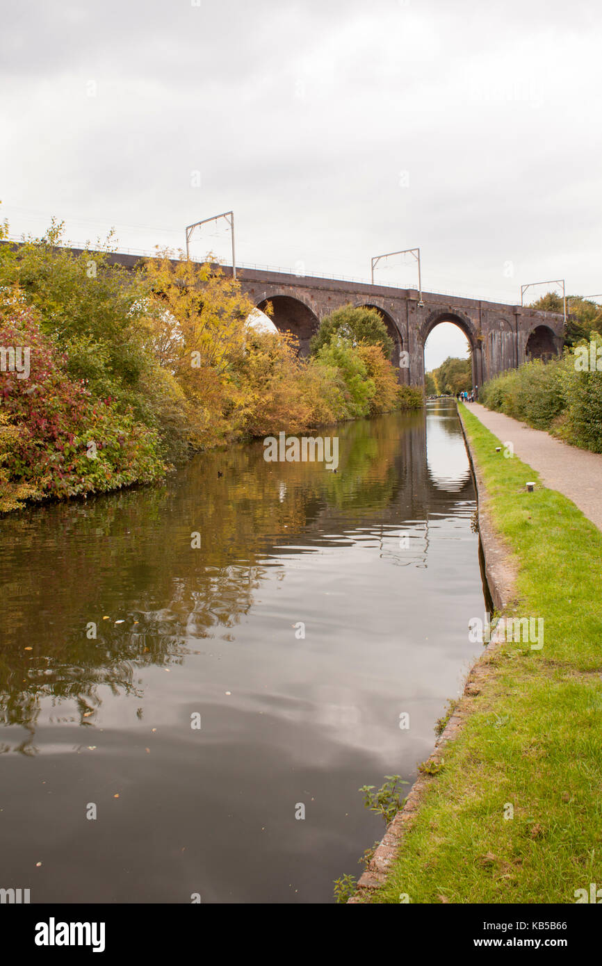 Old train bridge made of red bricks masonry Stock Photo - Alamy