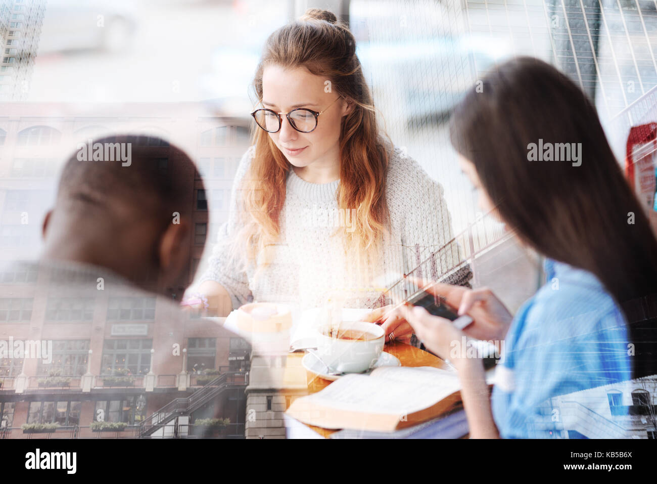 Busy students preparing for classes Stock Photo - Alamy
