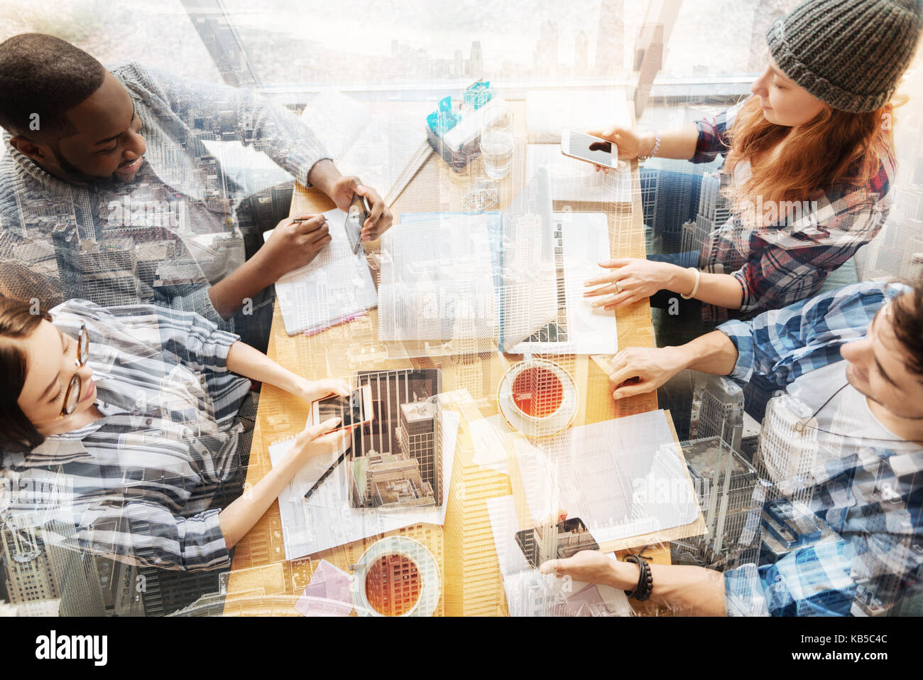 Clever students preparing for classes Stock Photo - Alamy