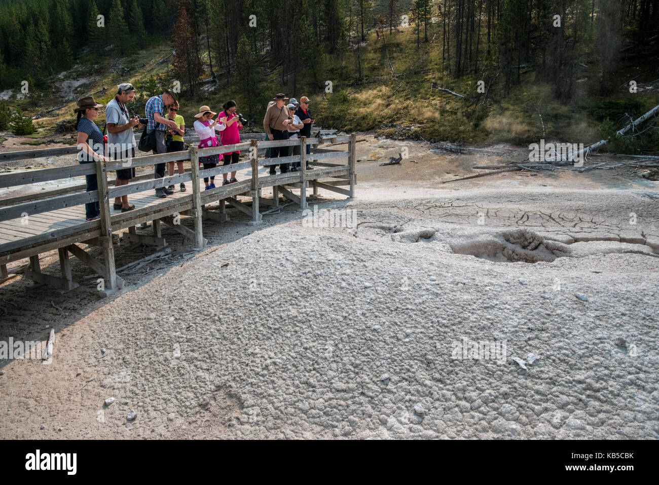 Artists Paint Pots, Geyser Basin, Yellowstone National Park, Wyoming ...