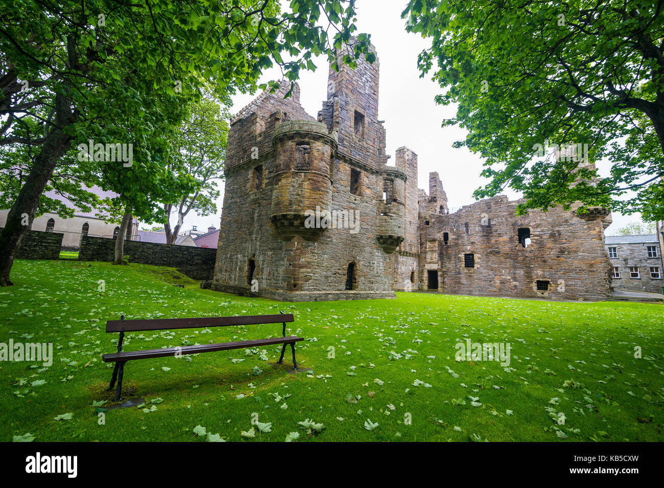 Bishop and Earls Palace of Kirkwall, Orkney Islands, Scotland, United ...