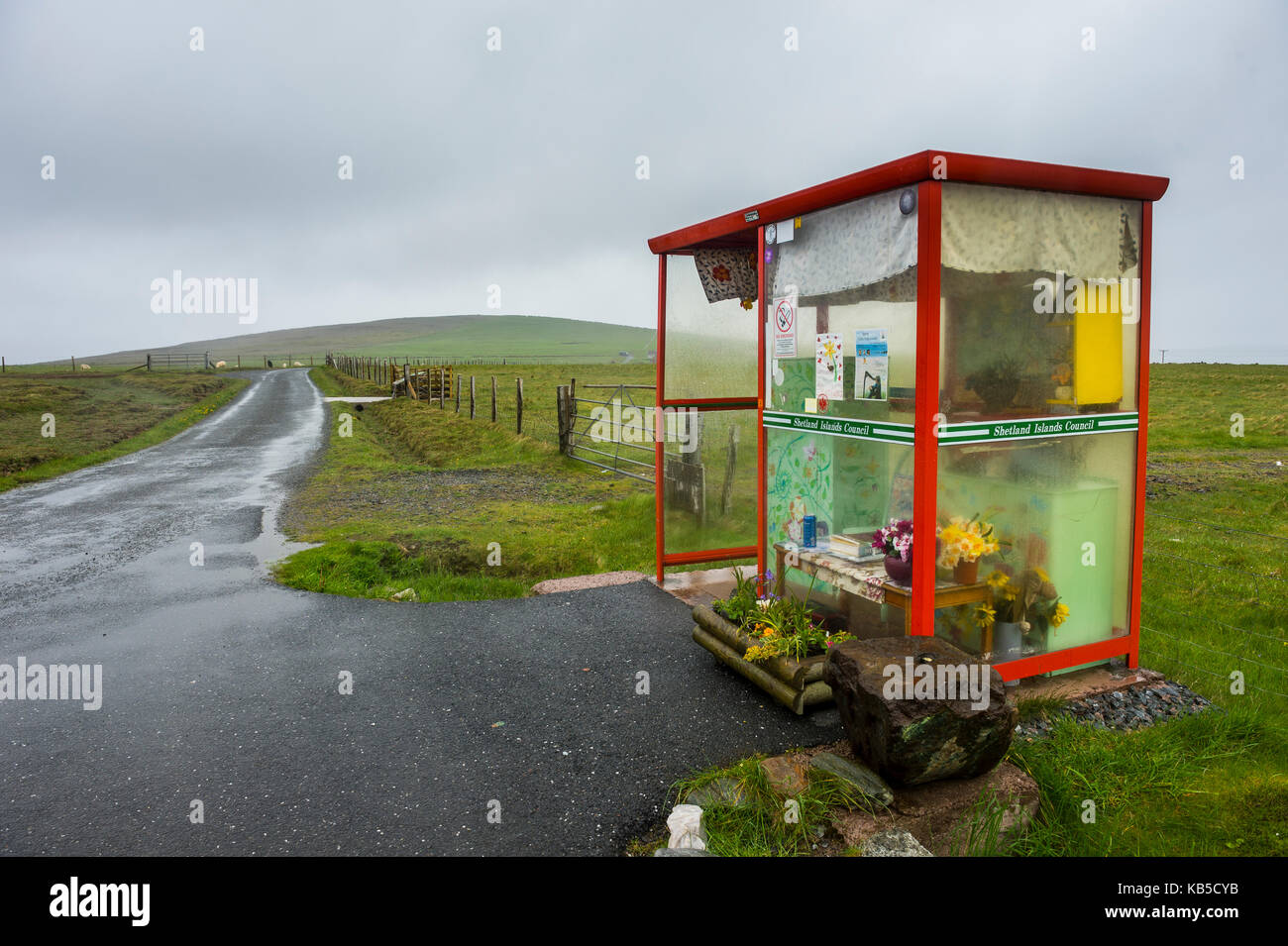 Unusual Bobby's Bus Shelter, Unst, Shetland Islands, Scotland, United ...