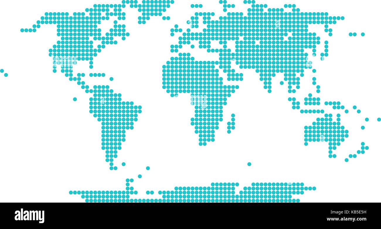 Use it in all your designs. World map atlas background in flat dotted ...