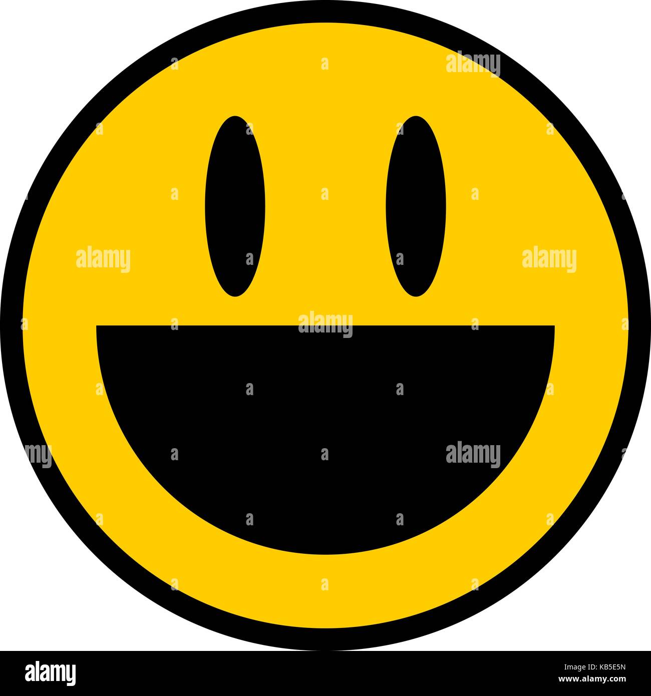 Use it in all your designs. Smiley happy smiling face emoticon icon in ...