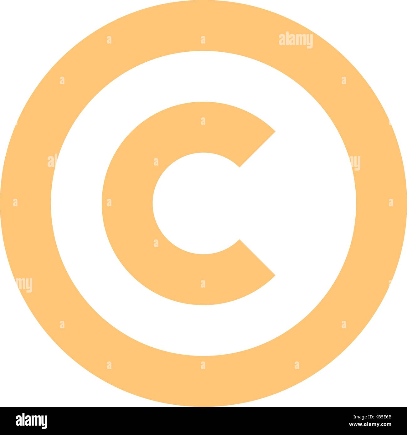 The copyright symbol, or copyright sign, a circled capital letter C ...