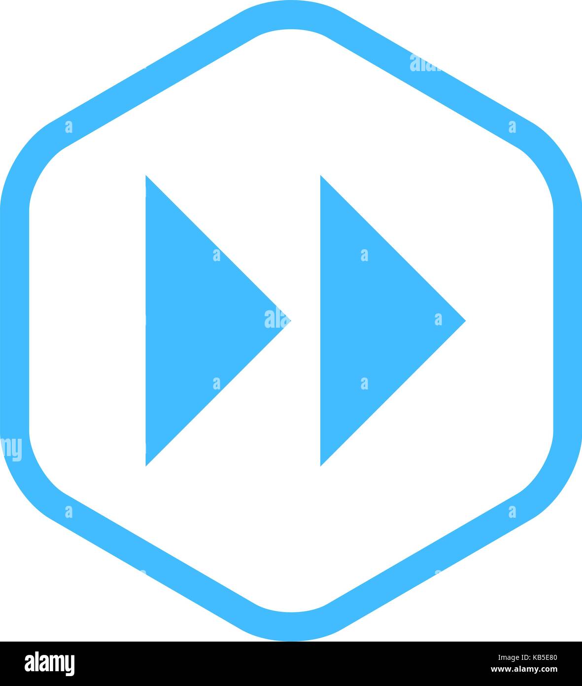 Player arrow icon outline Stock Vector Images - Alamy