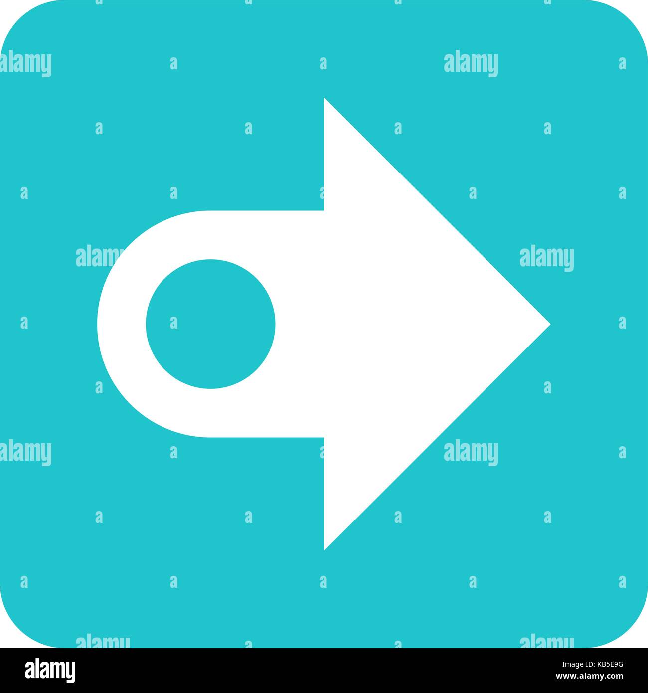 Use it in all your designs. Arrow sign in square icon created in flat ...