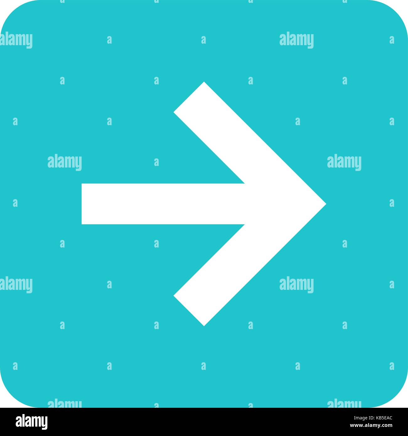 Use it in all your designs. Arrow sign in square icon created in flat ...