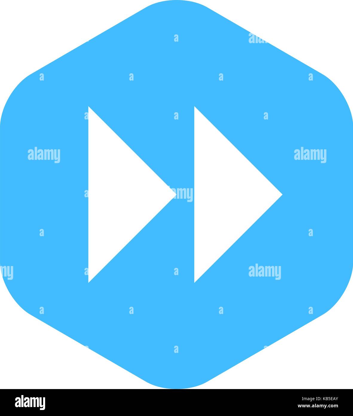 Use it in all your designs. Arrow sign in fast forward hexagon icon ...