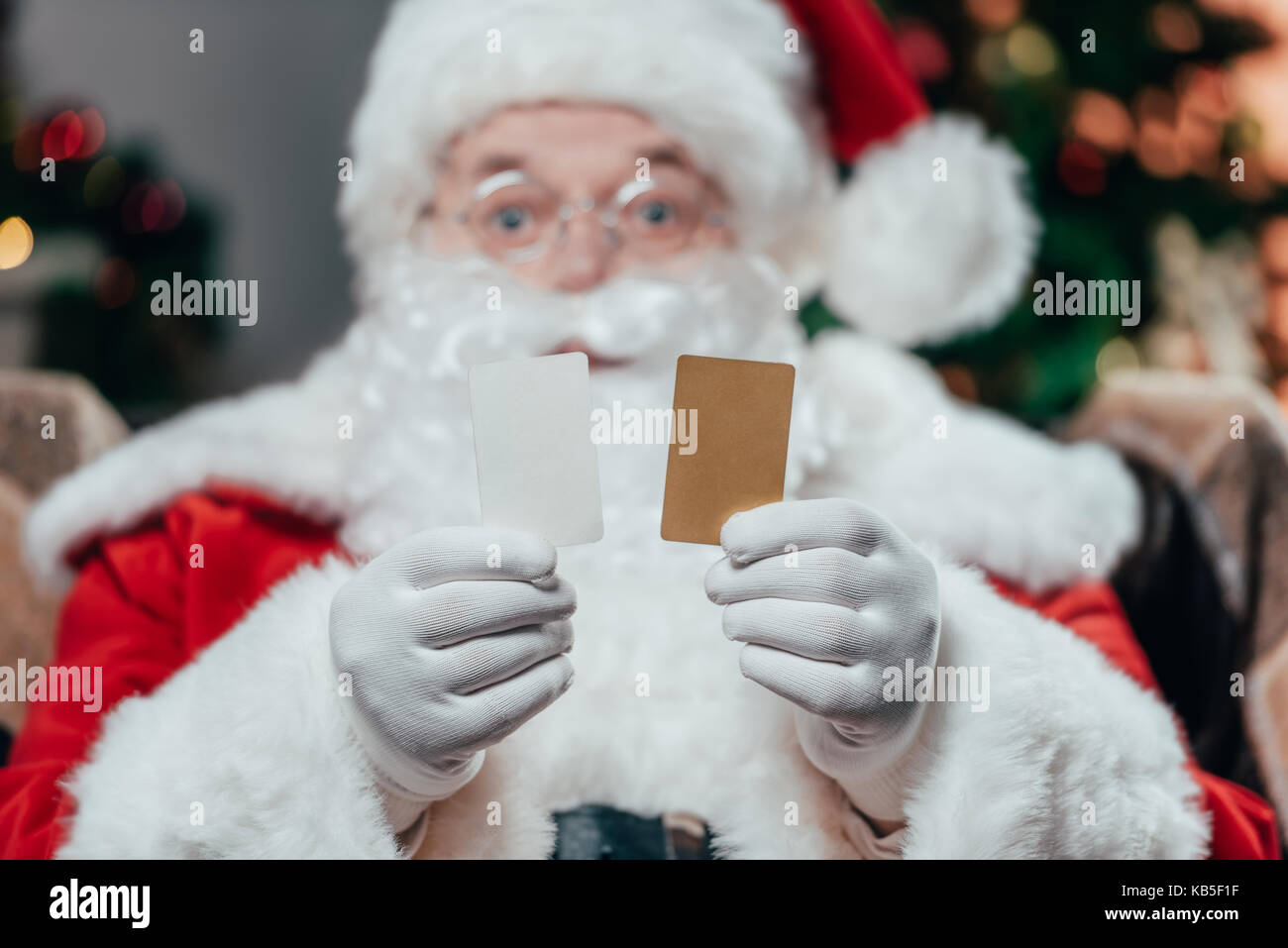 santa claus with credit cards Stock Photo - Alamy