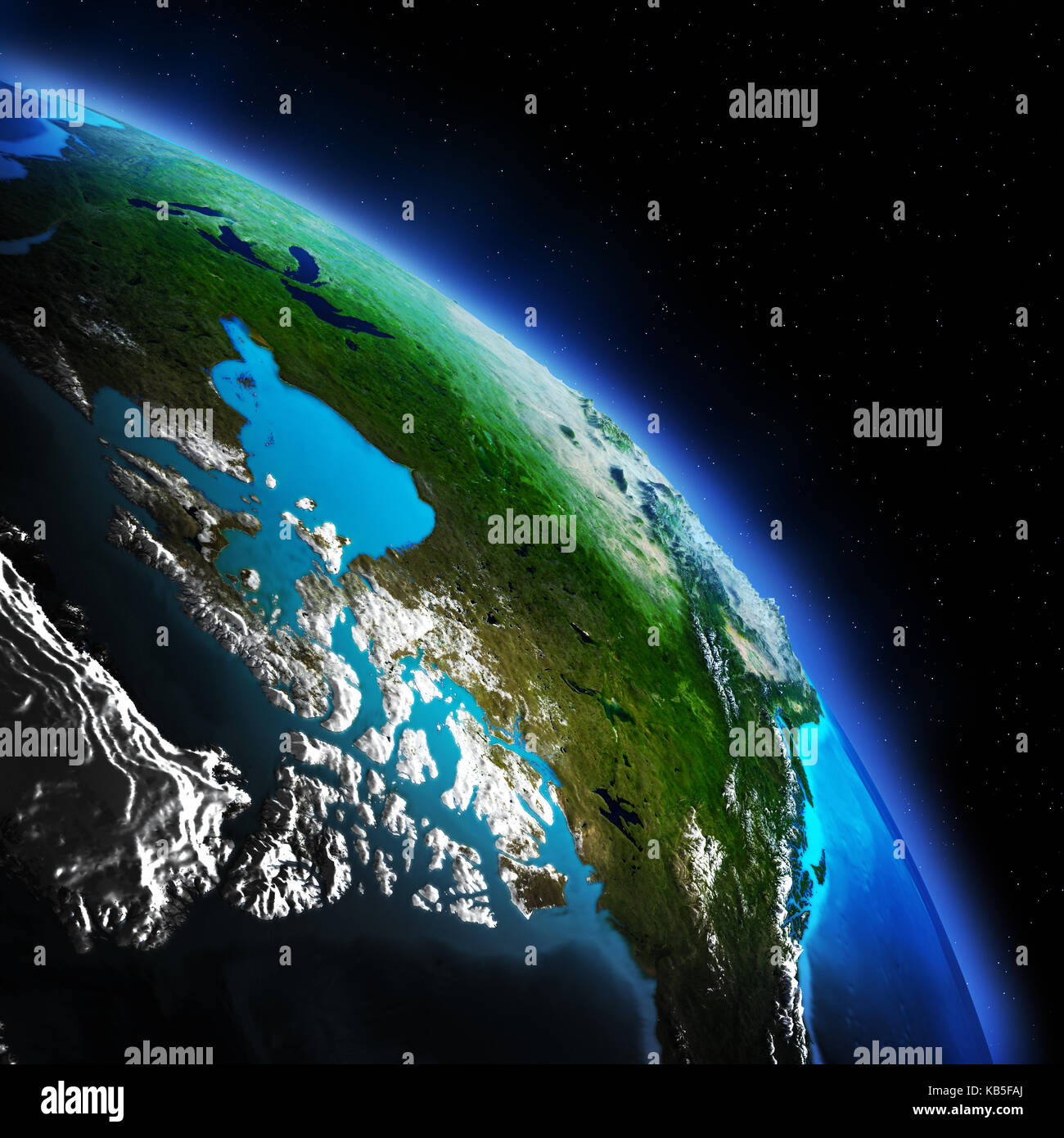 Planet Earth 3d rendering Stock Photo - Alamy