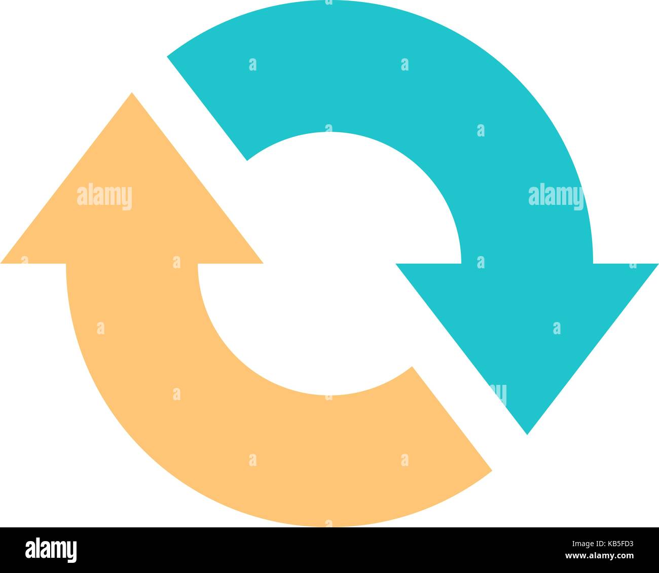 Colored arrows reload, refresh, rotation, loop, repetition, reset etc signs created in flat ...