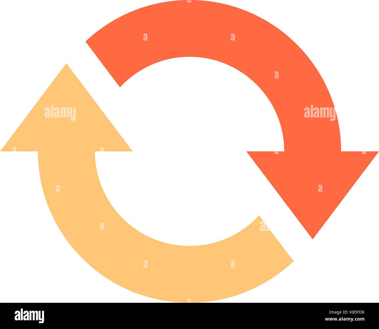 Colored arrows reload, refresh, rotation, loop, repetition, reset etc signs created in flat ...