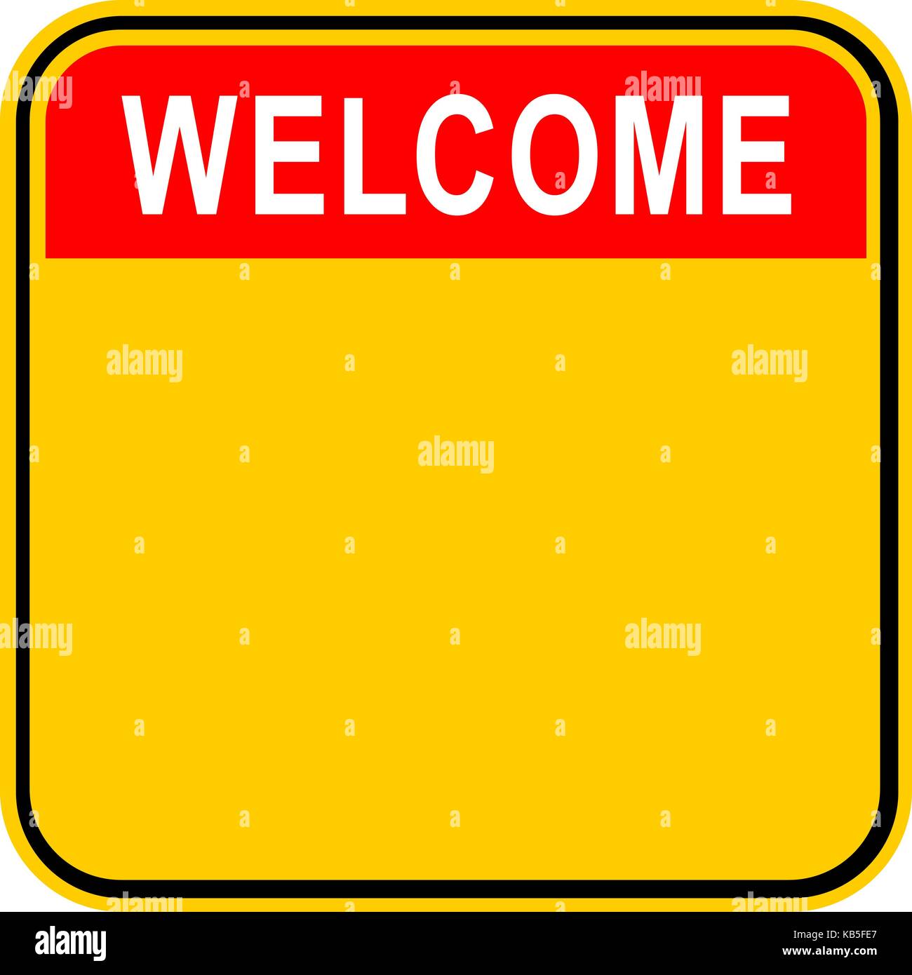 Welcome information board info Stock Vector Images - Alamy