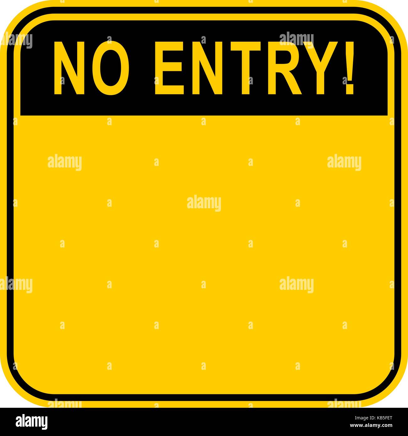 Use it in all your designs. Empty safety sign board with word No Entry ...