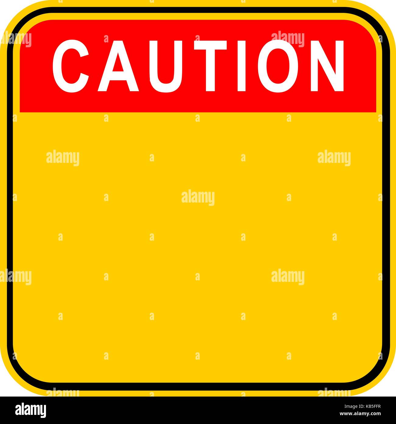 Caution hazard board Stock Vector Images - Alamy