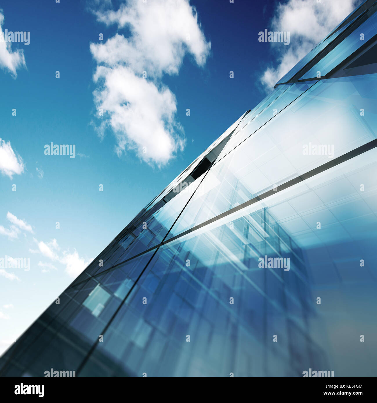 Modern architecture 3d rendering Stock Photo - Alamy