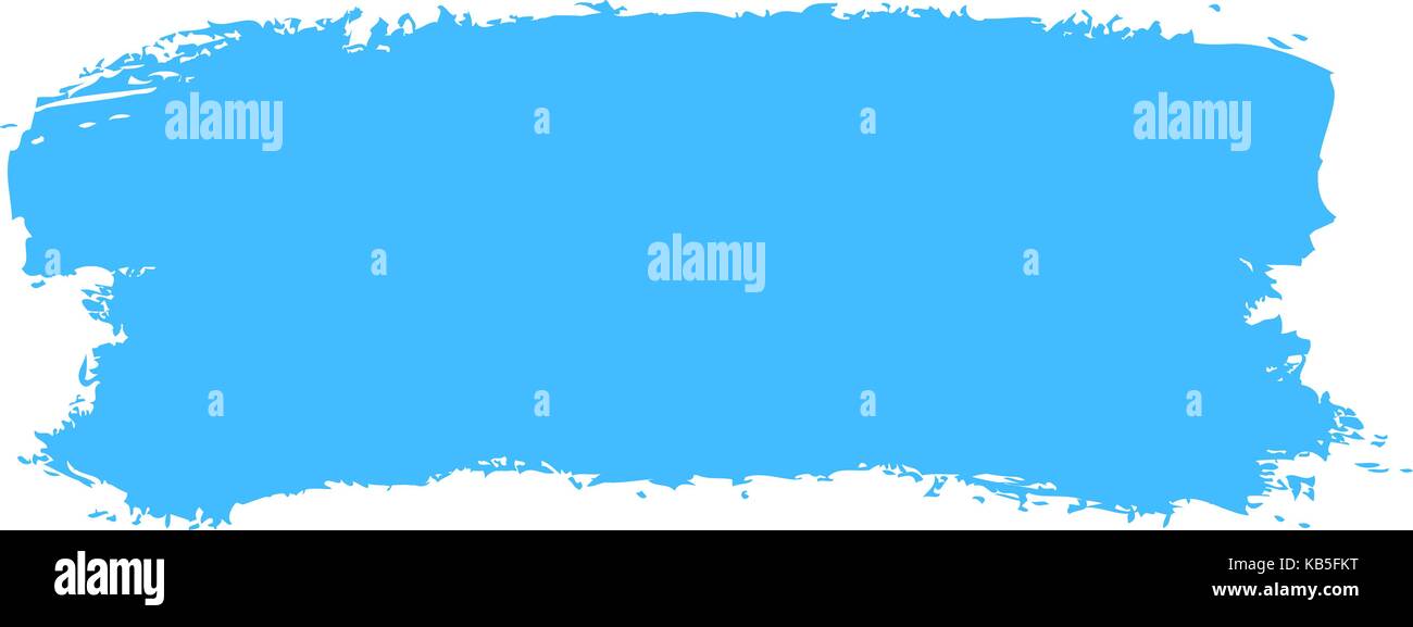 Blue paint brushstroke ink sketch drawing created in handmade technique ...