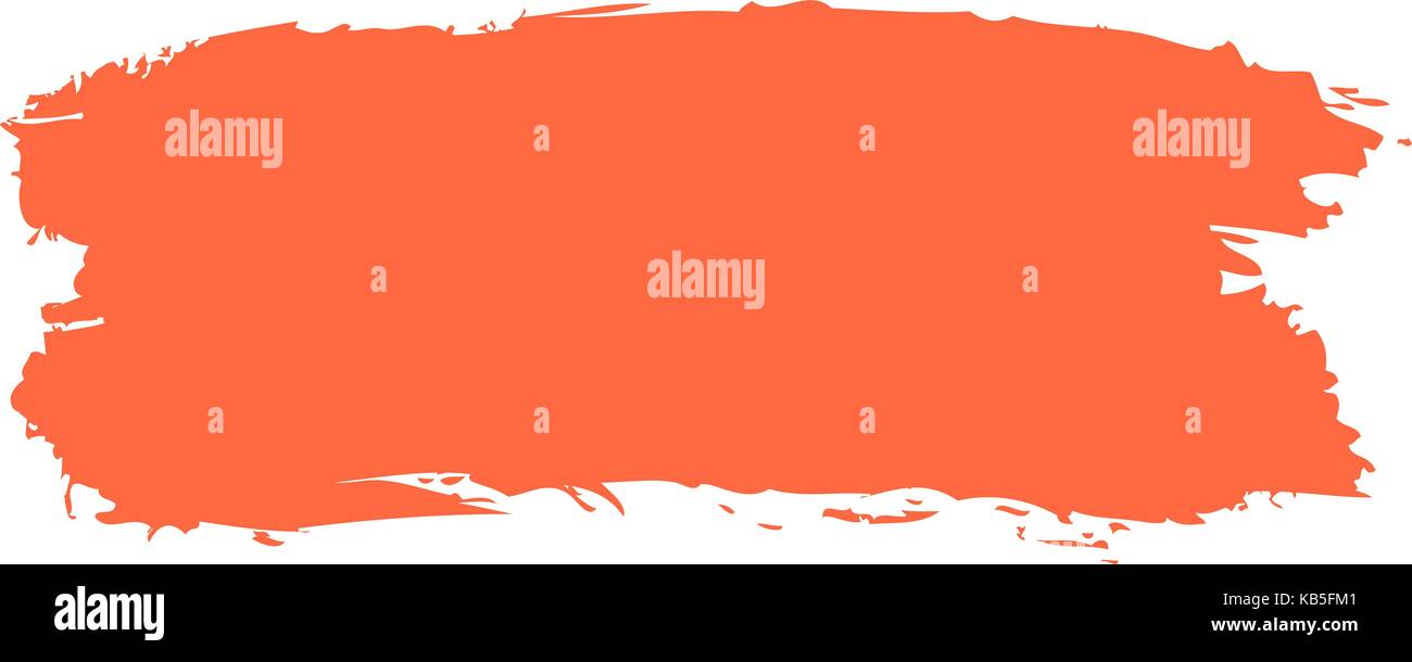 Red paint brushstroke ink sketch drawing created in handmade technique ...