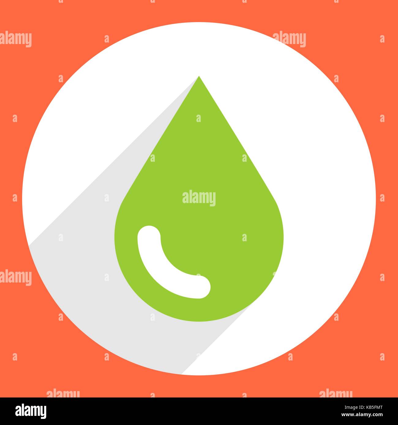 Use it in all your designs. Green drop icon ecology sign on circlular ...