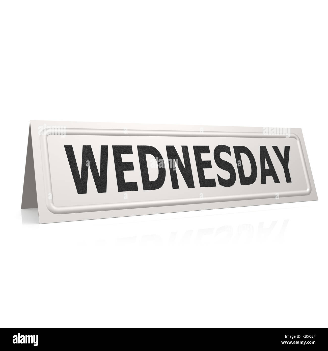 Wednesday calendar Cut Out Stock Images & Pictures - Alamy