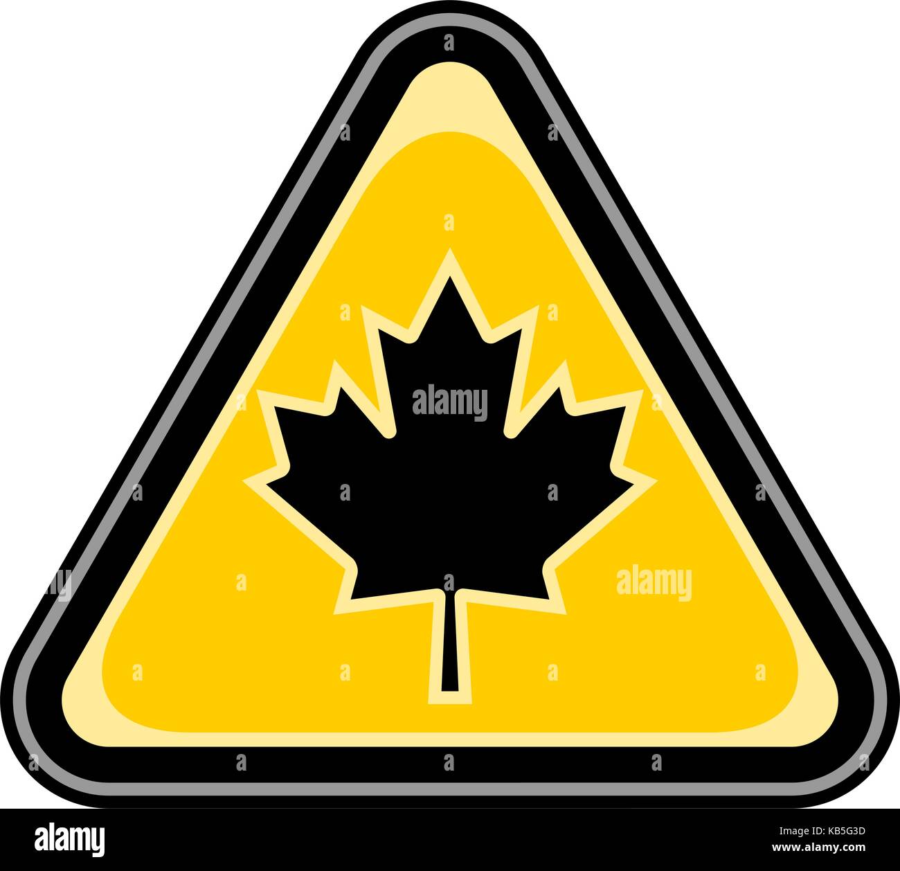 Canadian stop sign Stock Vector Images - Alamy