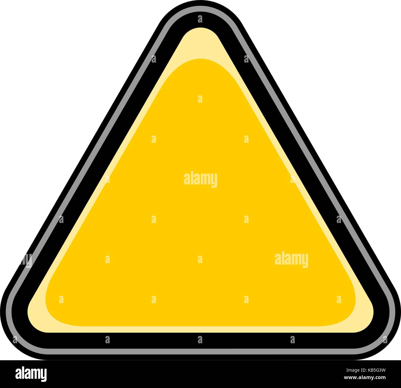 Empty triangular road sign hi-res stock photography and images - Alamy