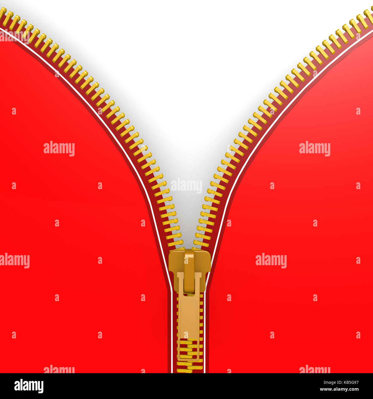 Isolated red zipper Stock Photo - Alamy