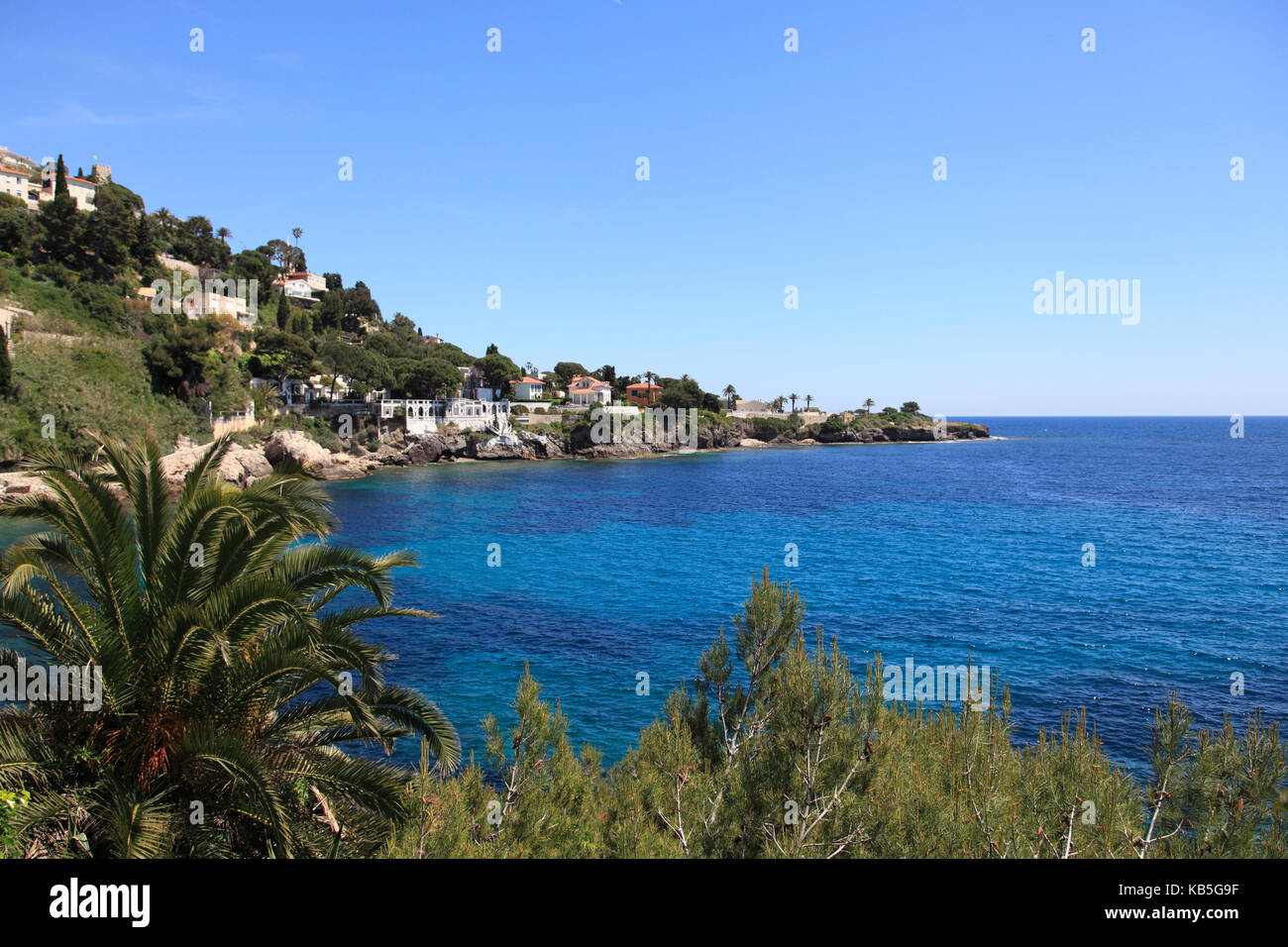 Cap d'Ail, Cote d'Azur, French Riviera, Provence, France, Mediterranean ...