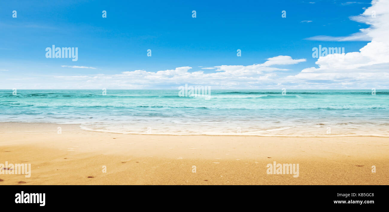 Tropical beach summer landscape Stock Photo - Alamy