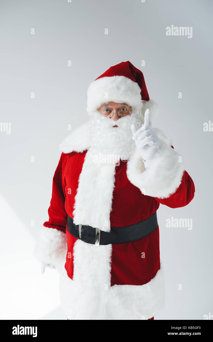 santa claus pointing with finger Stock Photo - Alamy