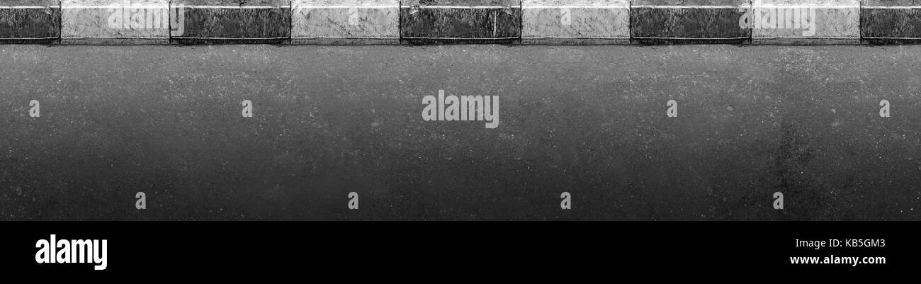 Seamless only horizontal road with border Stock Photo - Alamy