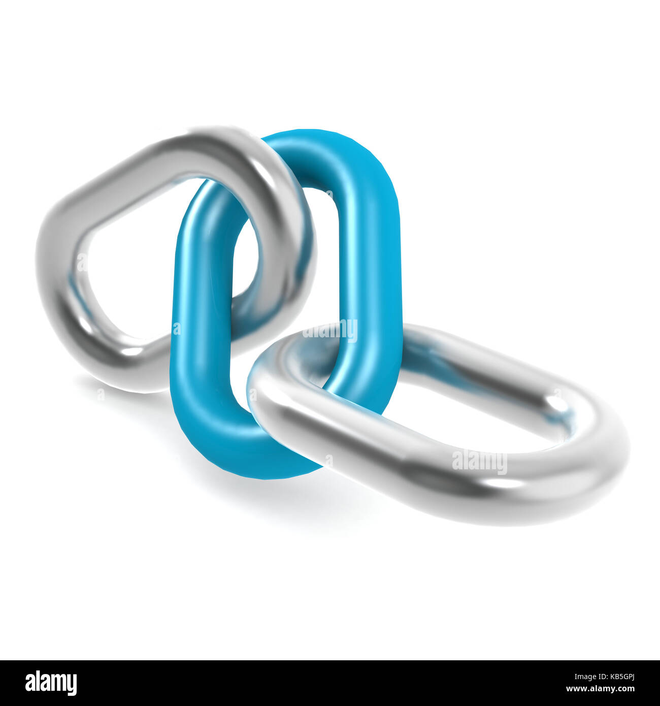 Blue steel chain Stock Photo - Alamy