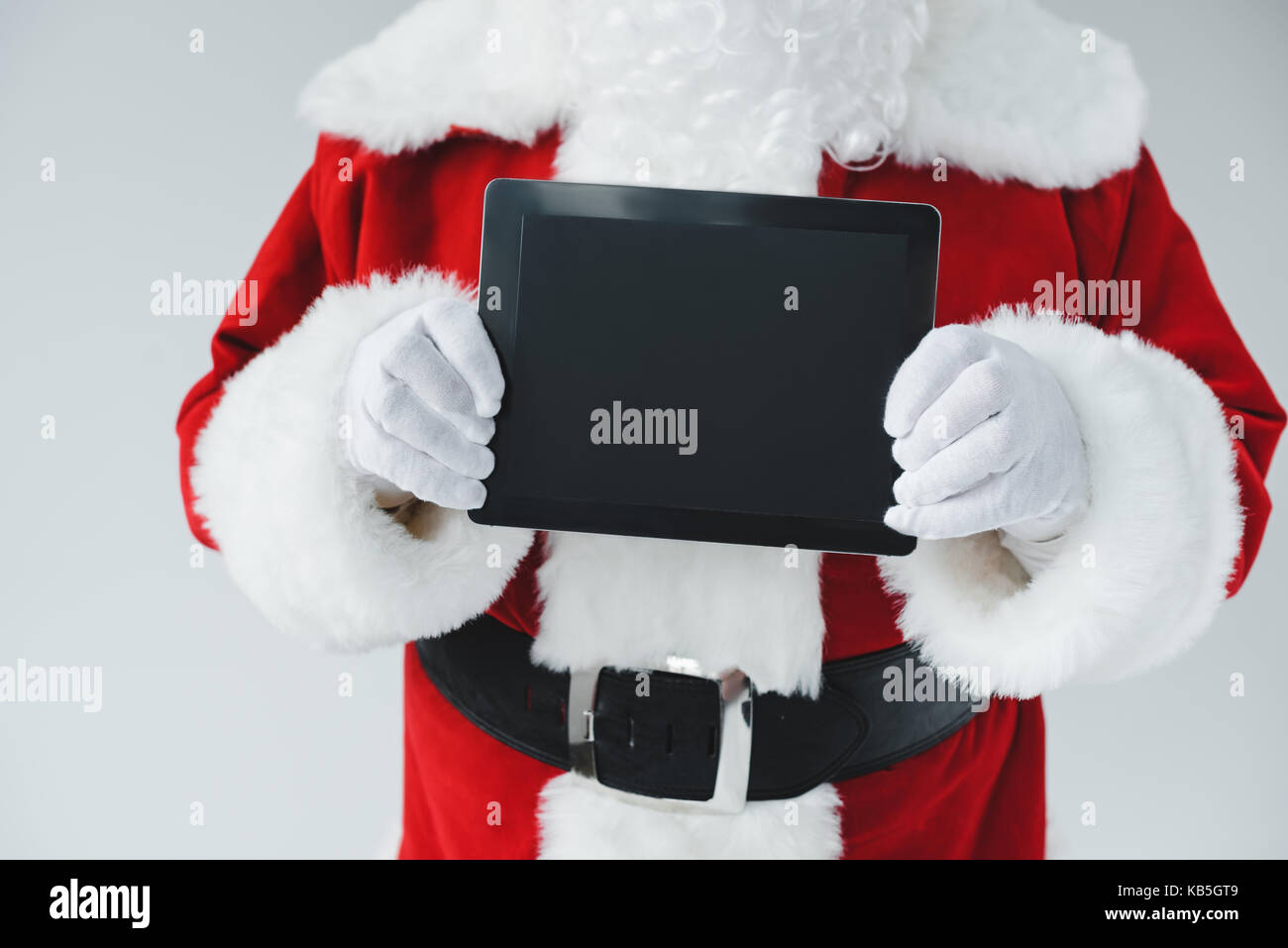 santa claus with digital tablet Stock Photo - Alamy