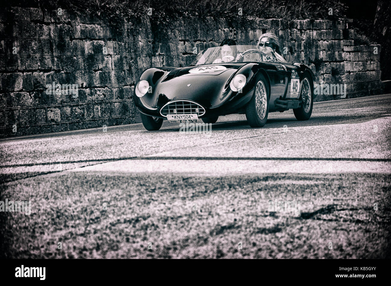 BANDINI 750 SPORT INTERNAZIONALE 1957 on an old racing car in rally ...