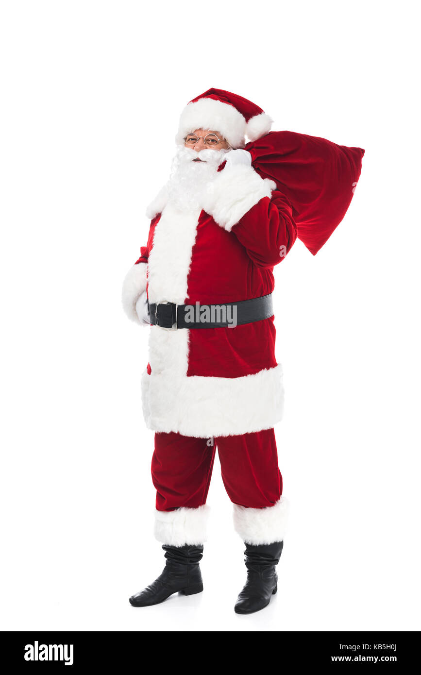 santa claus with bag Stock Photo - Alamy